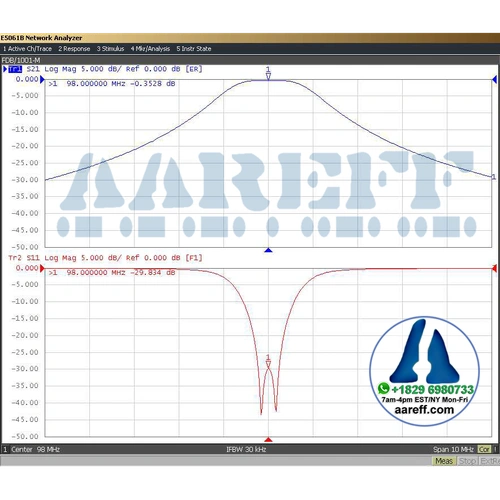 1kW Double Cavity FM Broadcasting Filter