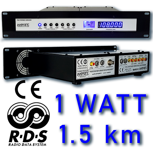 1W FM Transmitter Stereo DDS with RDS and Audio Processing